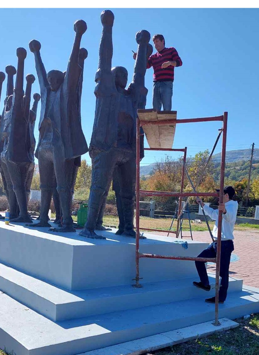 Εργασίες συντήρησης στο μνημείο του ΔΣΕ στη Φλώρινα – Όμιλος Πίνδος